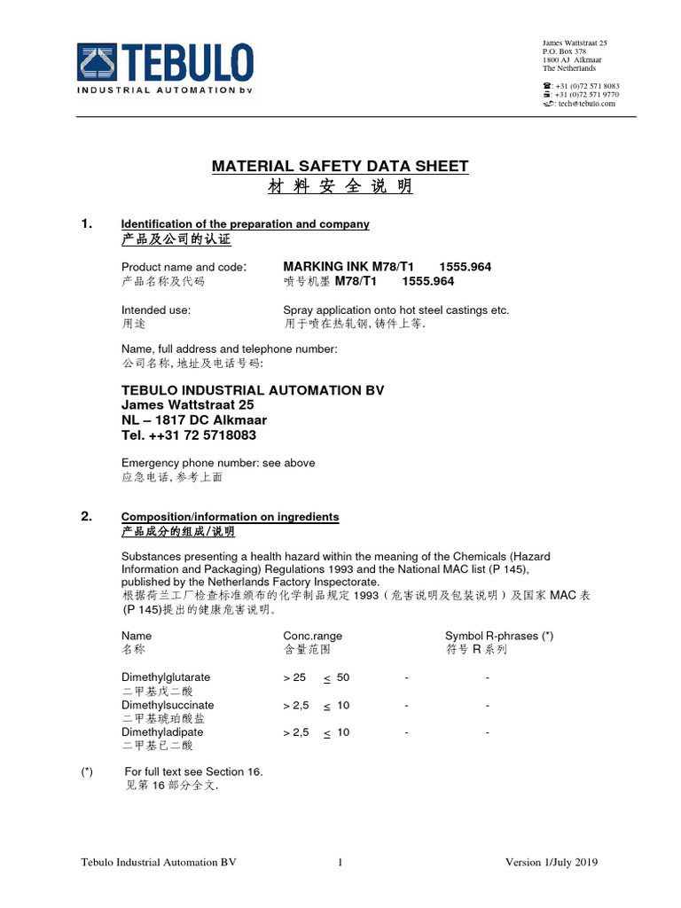 MSDS Coatings and Solvents | PDF | Oxide | Chemistry