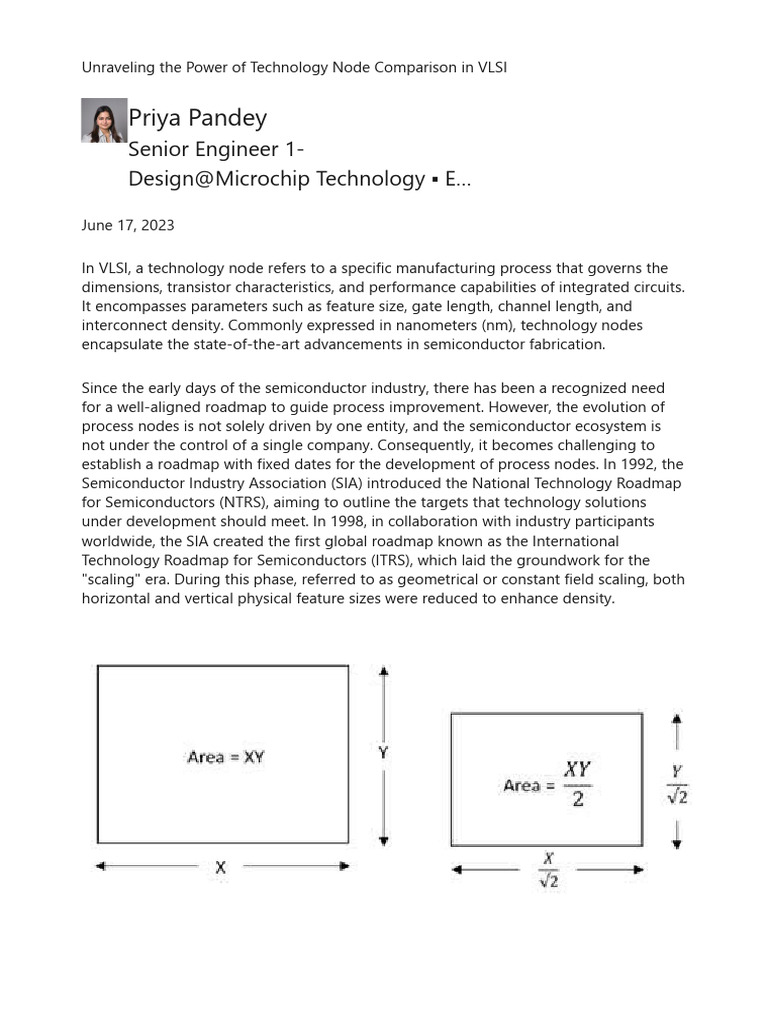 Unraveling The Power of Technology Node Comparison in VLSI - LinkedIn | PDF | Semiconductor ...