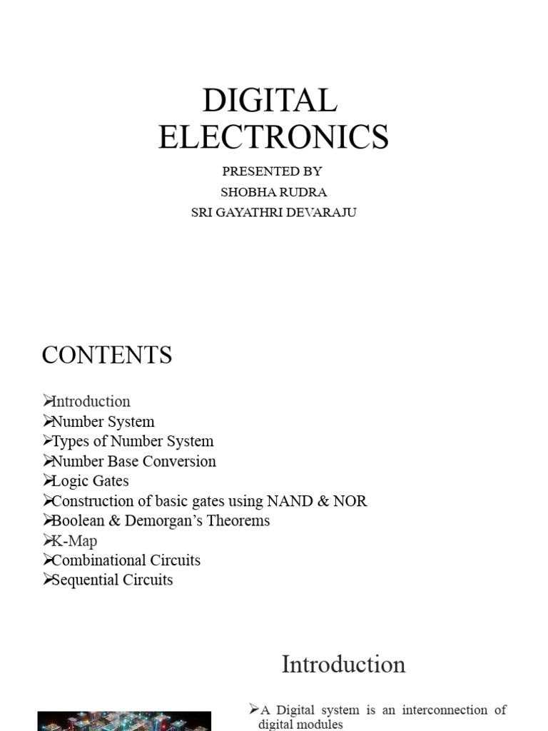 Digital Electronics | PDF | Logic Gate | Computer Engineering