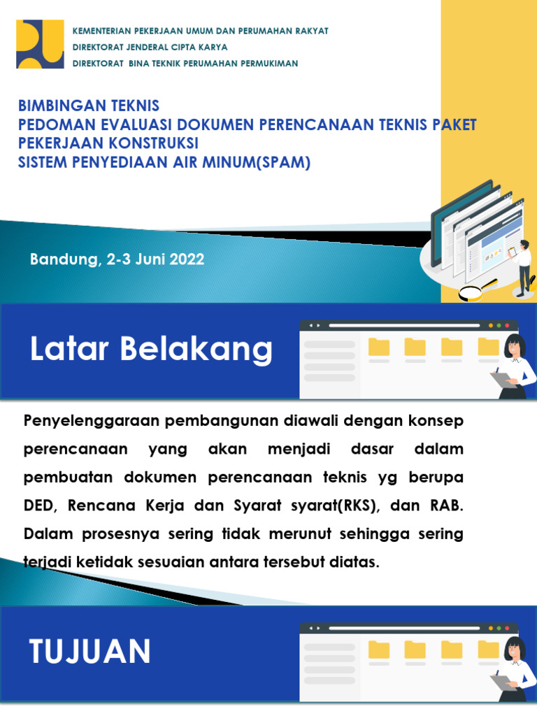 Bimtek SE 04-2022 Pekerjaan SPAM | PDF | Griya & Taman | Komputer