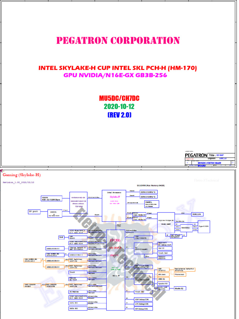 Acer Predator 17 G9-793 - Pegatron MU5DC CH7DC REV 2.0 | PDF | Computer ...