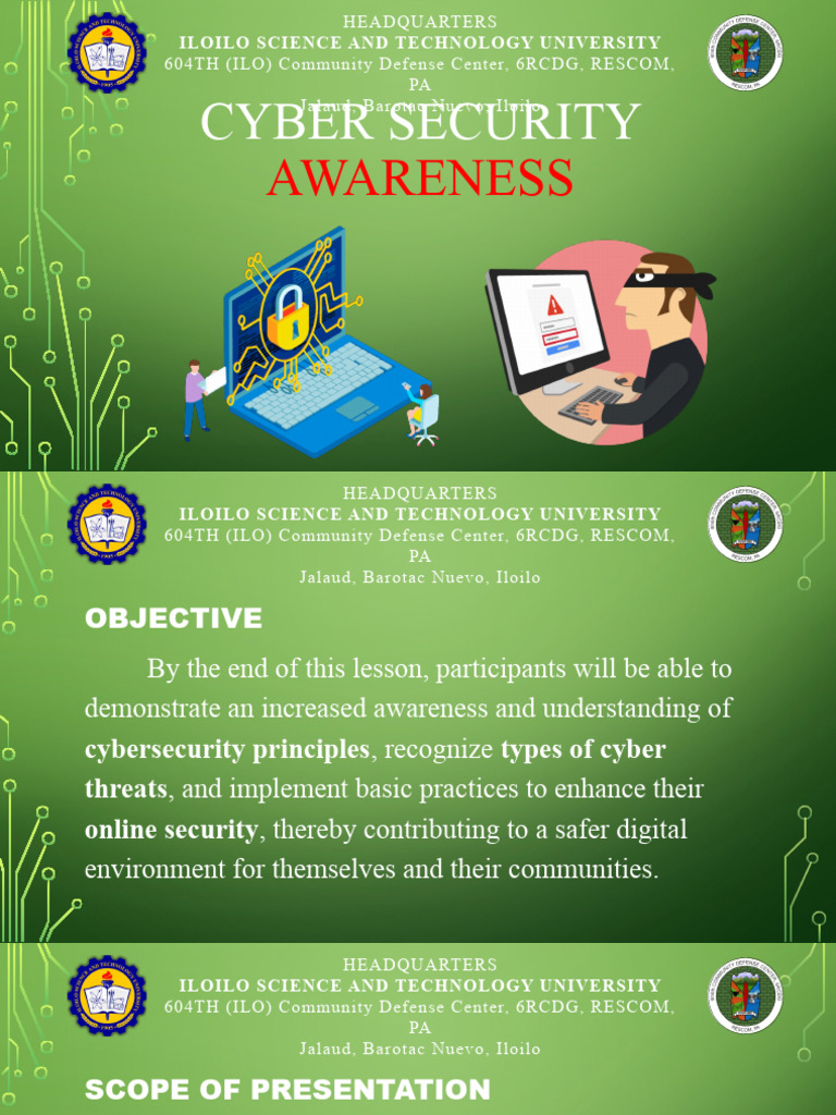 Cyber Security Awareness | PDF | Computer Security | Security