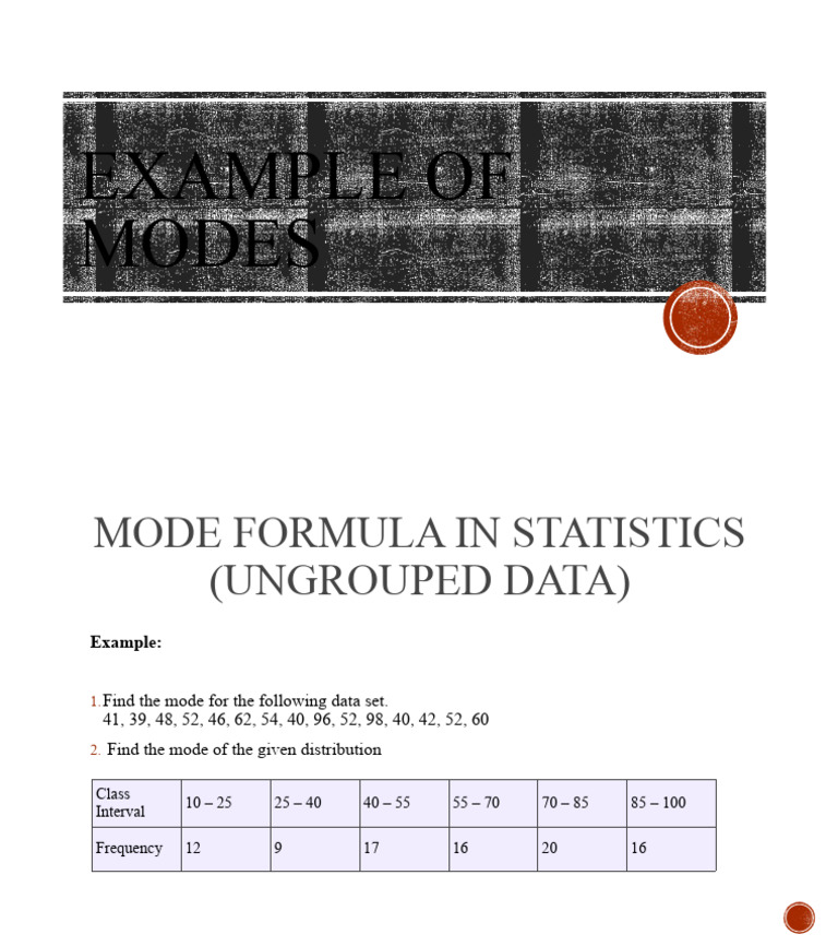 Statistics-Mode-Examples-of-Mode-2 | PDF