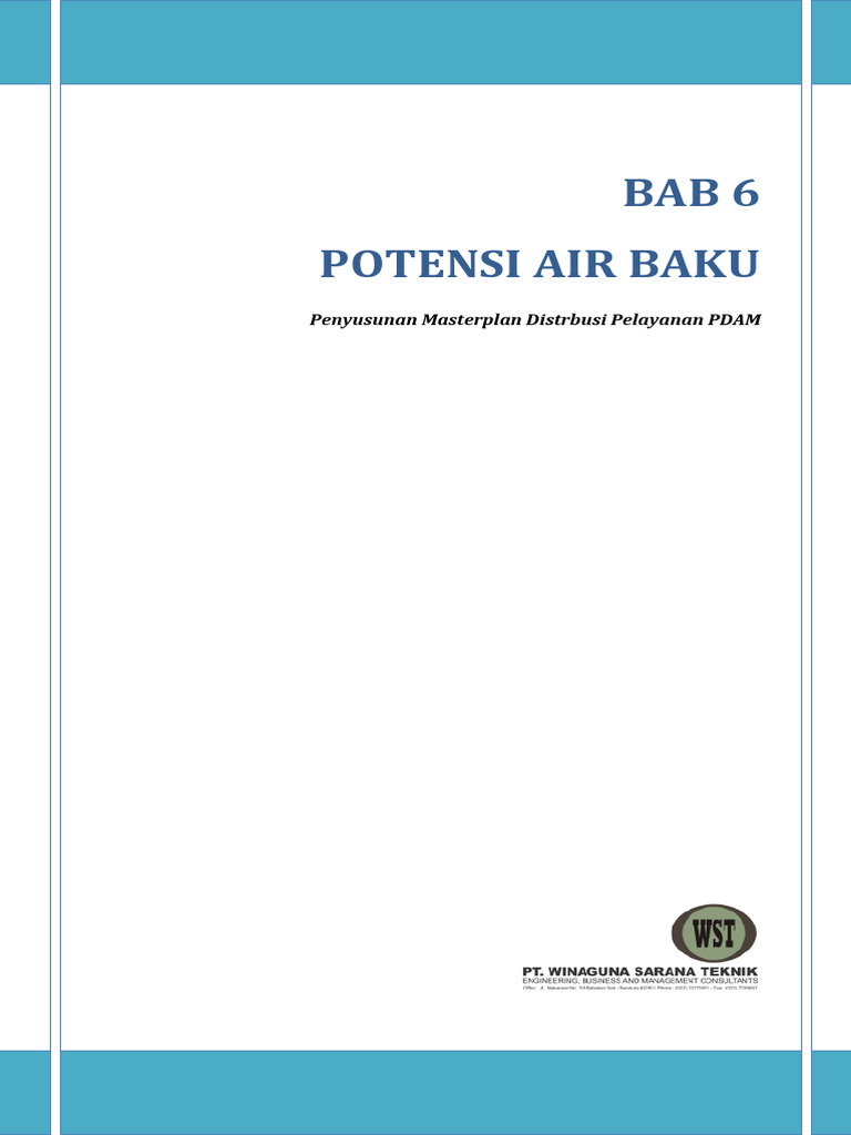 Bab6 - Akhir - Potensi Air Baku | PDF