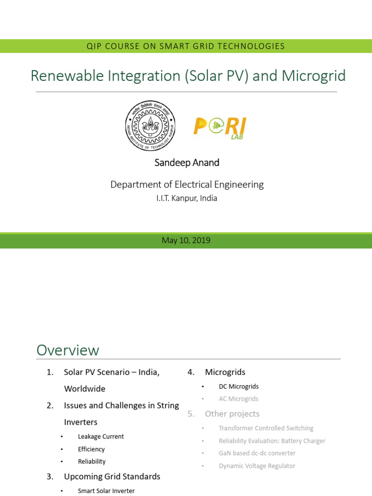 Smart Grid & Solar PV Insights | PDF | Power Inverter | Photovoltaic System