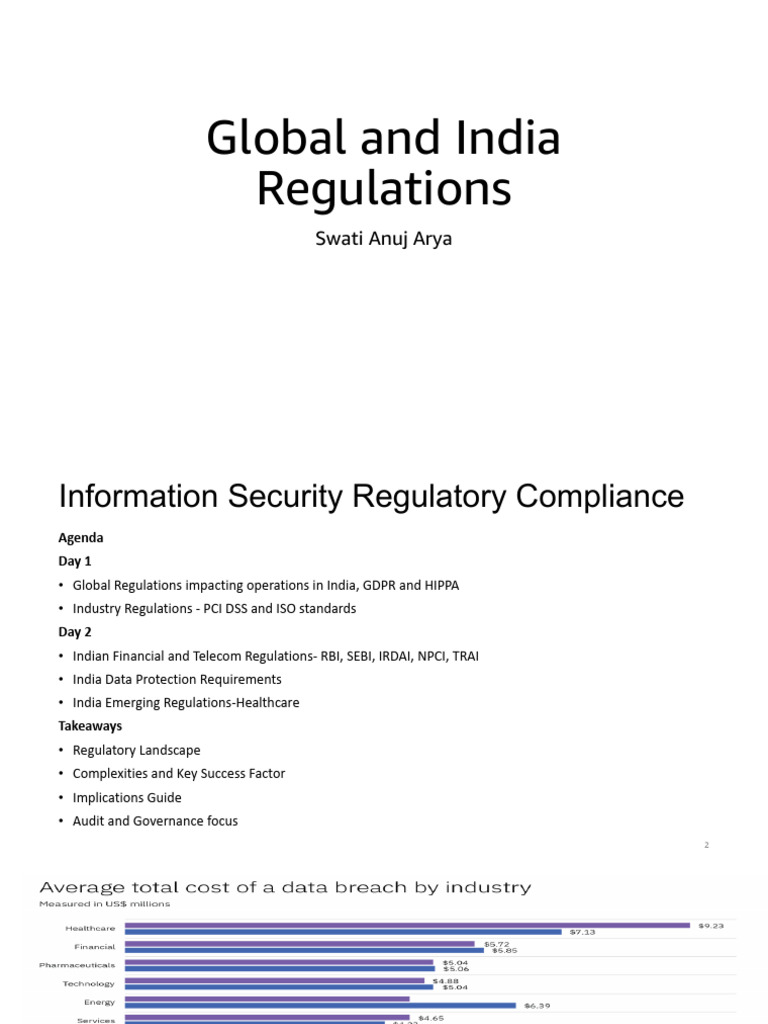 India and Global Information Security Regulations | PDF | Payment Card ...