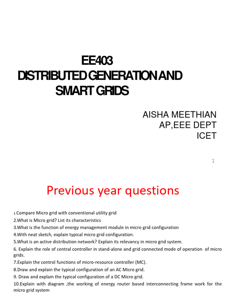 DGSG Module 1-6 Full | PDF | Distributed Generation | Electrical Grid