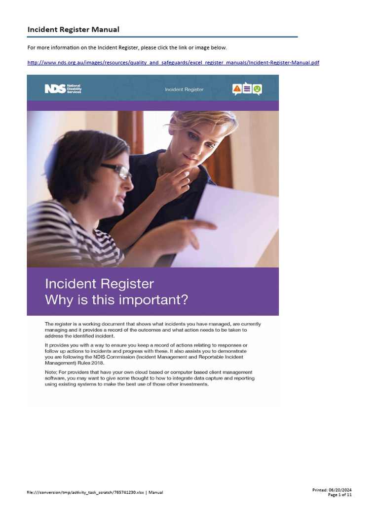 Incident Register | PDF