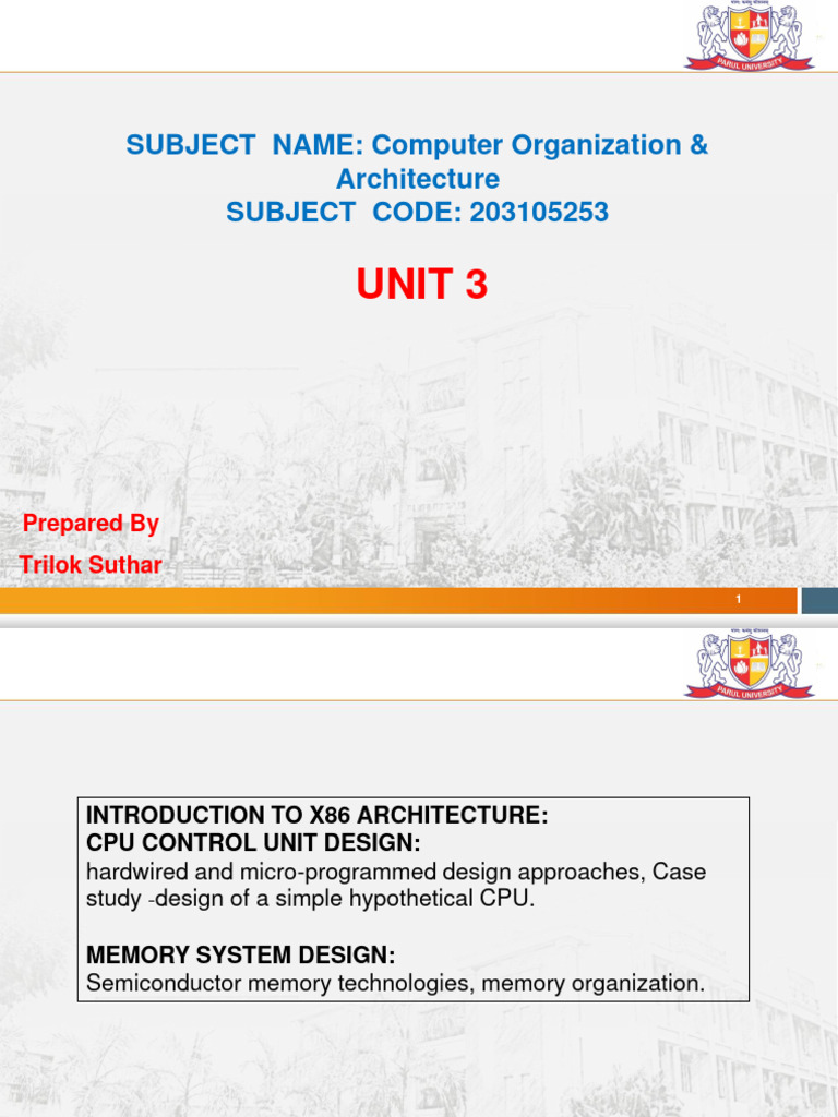 Unit 3 Pdf Central Processing Unit Computer Data Storage