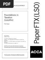 ACCA FA1 Practice Question 1 | PDF | Cash Flow Statement | Income Statement