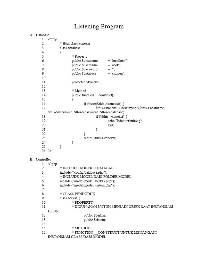 Listening Program Numering | Download Free PDF | Software | Naming Conventions