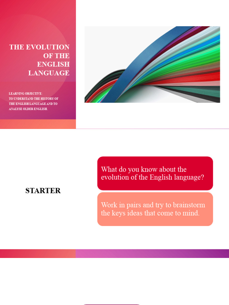 Evolution of English | PDF | English Language | Dialect