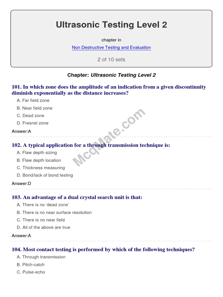 ultrasonic-testing-level-2-non-destructive-testing-and-evaluation [set ...