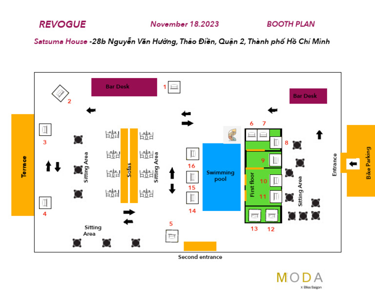 BOOTH PLAN REVOGUE - SATSUMA HOUSE | PDF