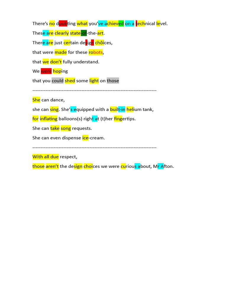 Fnaf Opening Cutscene | PDF
