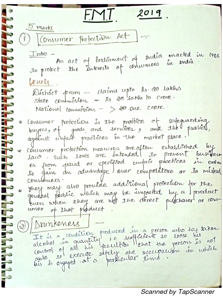Fmt Notes Paper | PDF