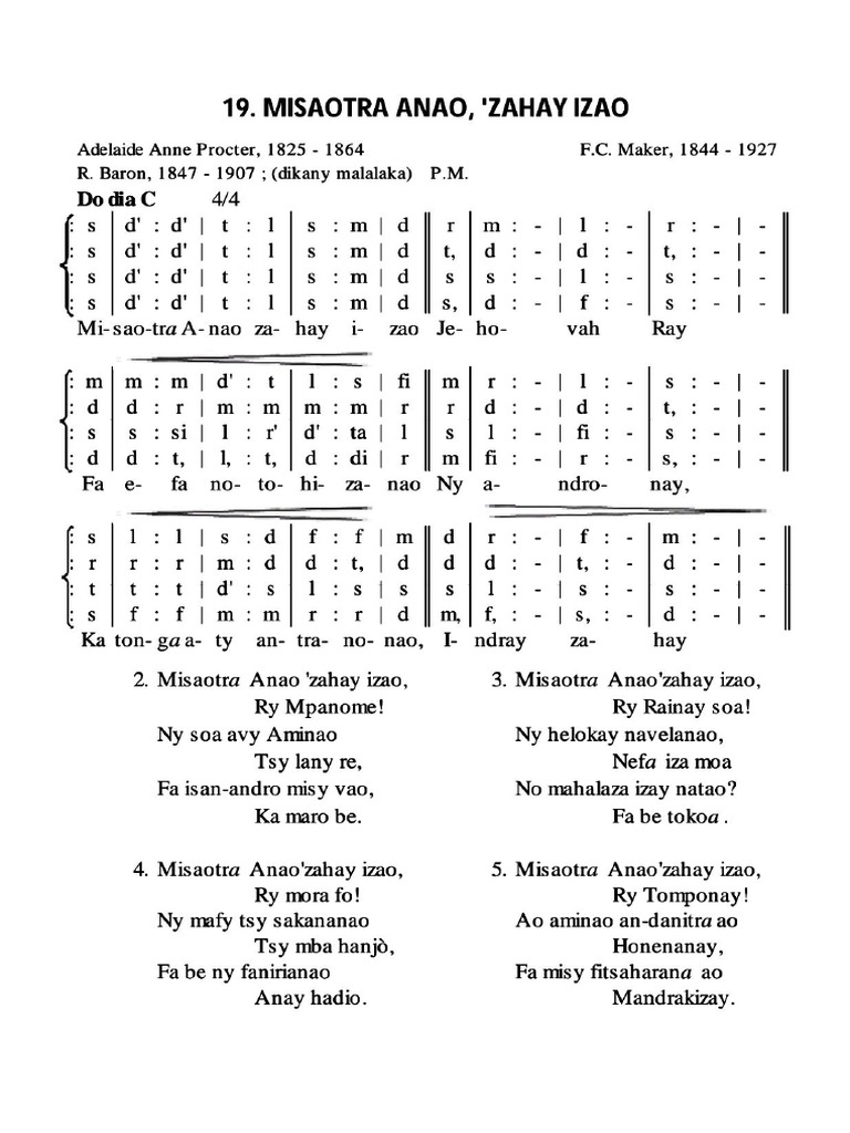 Misaotra Anao Izahay | PDF