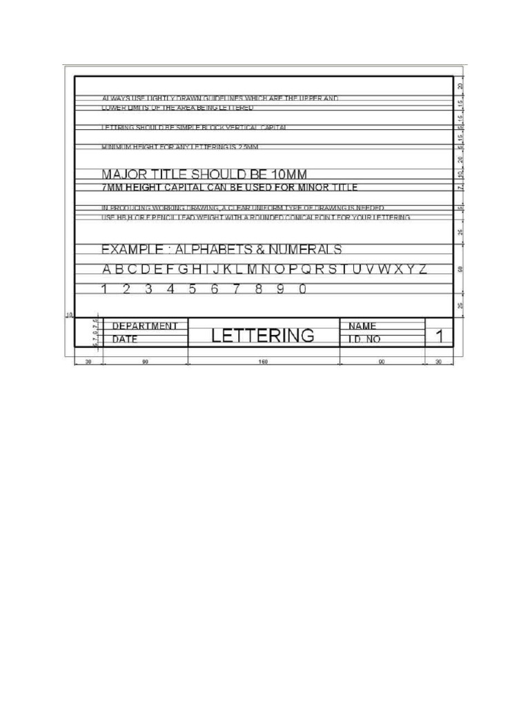 Engineering Drawing Week 1 | PDF