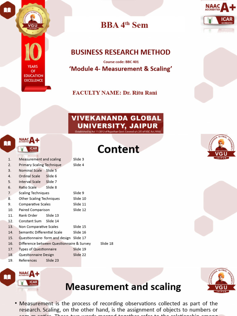 BRM Module 4 | Download Free PDF | Level Of Measurement | Survey Methodology