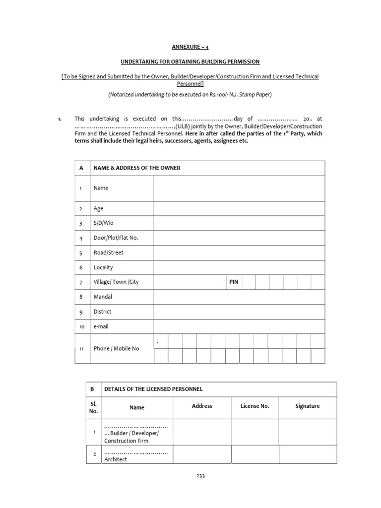 Annexure 3 | PDF | Architect | Engineer