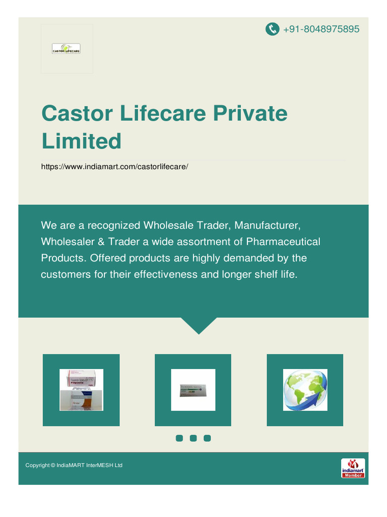 Castor Lifecare Private Limited | PDF | Tablet (Pharmacy) | Clinical ...