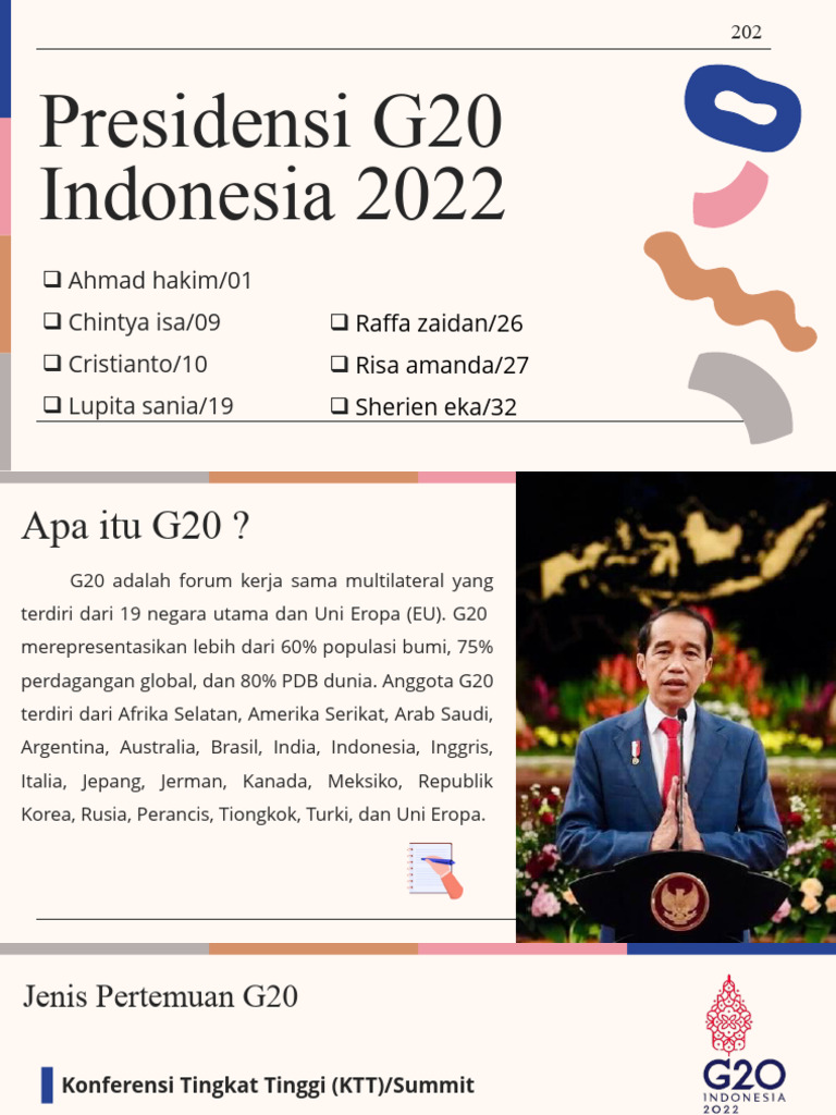 G20 Indonesia 2022: Presidensi dan Agenda | PDF