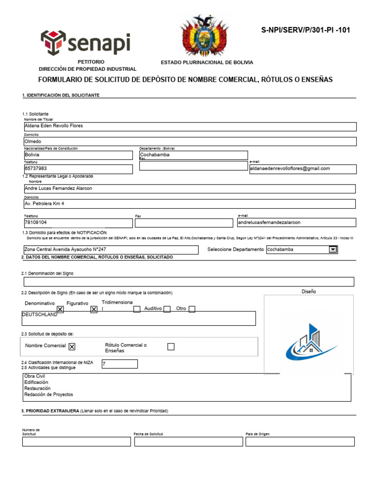 Senapi Formulario Pi - 101 | PDF | Bolivia