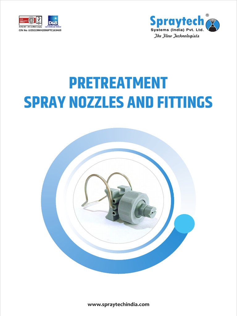 Spraytech Pretreatment Spray Nozzles Annd Fittings | PDF | Pipe (Fluid ...