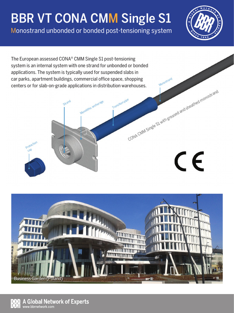 BBR VT Cona Cmmsingles1 Flyer Rev3 0420 | PDF | Prestressed Concrete | Composite Material