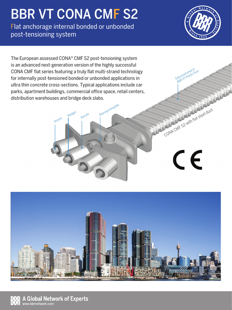 BBR VT CONA CMFS2 Flyer Rev2 0420 | PDF | Prestressed Concrete | Civil Engineering