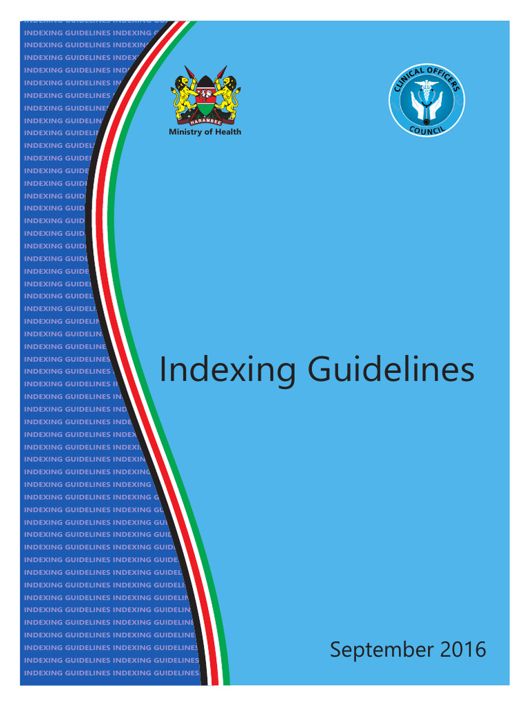 Indexing Guidelines 2016 | PDF | Medicine
