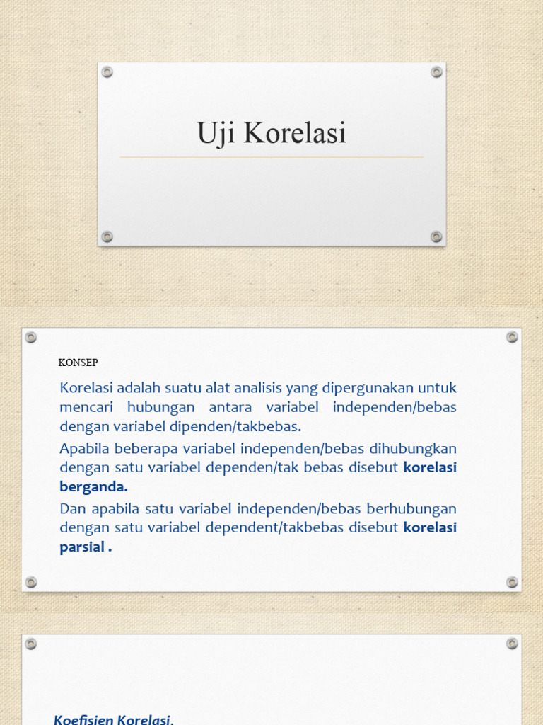 Pert9 Uji Korelasi | PDF