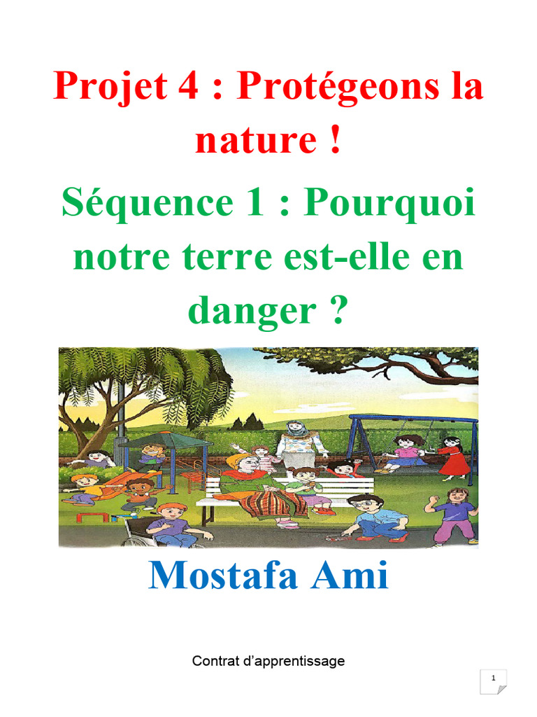 Protéger la nature en 5ème année | PDF | Déchets | Verbe