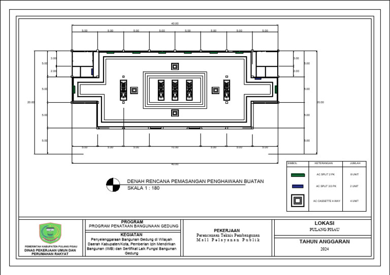 Gambar Denah Rencana Penghawaan Buatan (Ac) | PDF
