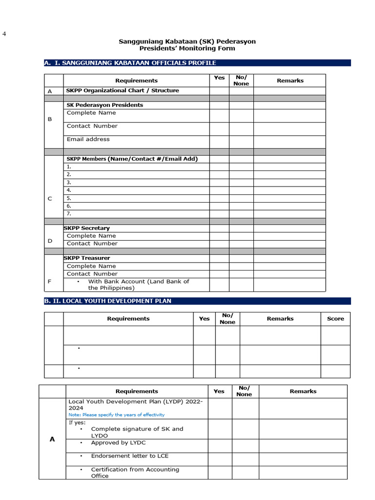 Checklist SK Muni and City Level | PDF | Government