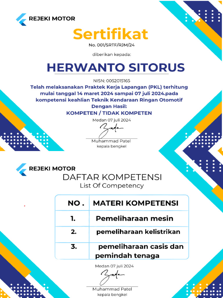Contoh Sertifikat | PDF