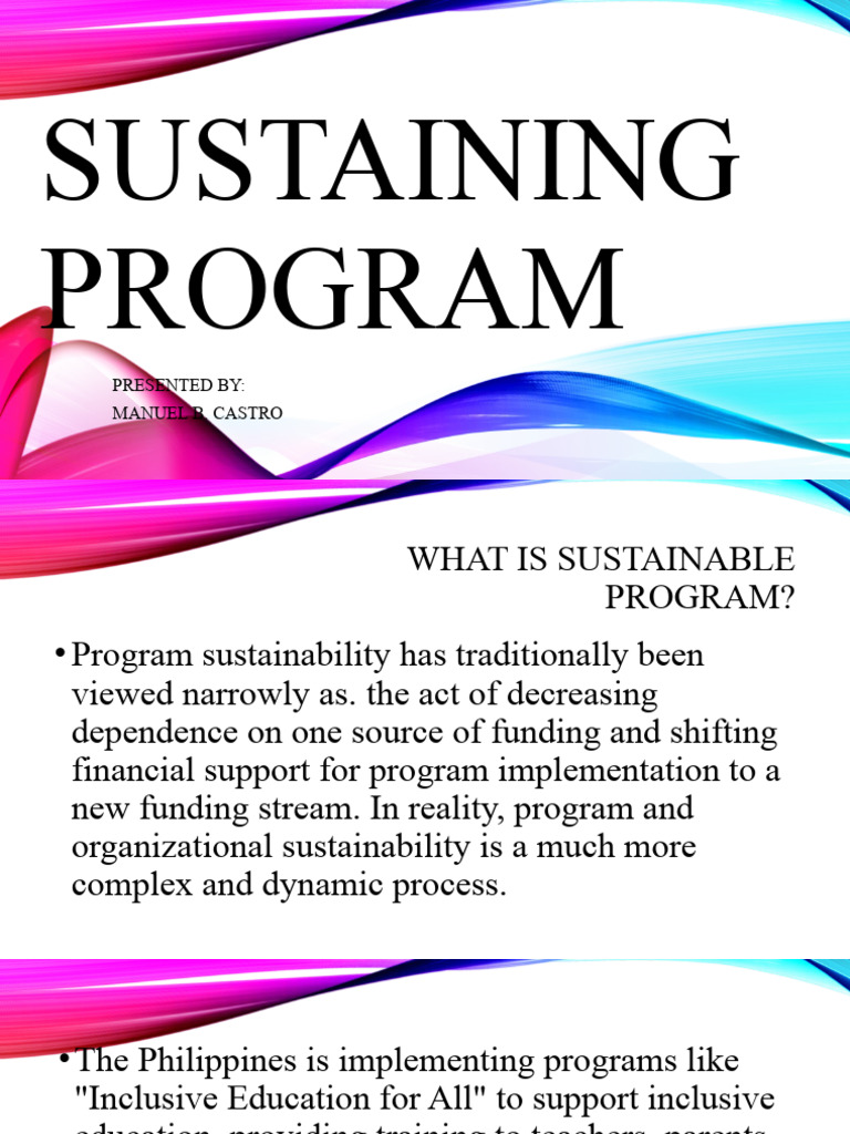 Sustaining Program - Prof Ed | PDF | Special Education | Inclusion ...