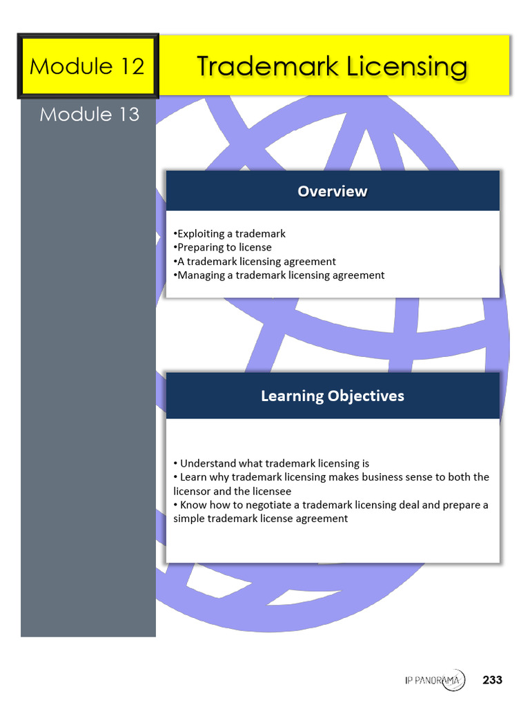IPPanorama m12 Trademark Licensing | PDF | License | Royalty Payment