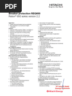 4CAE001685 - en REF650 Brochure | PDF | Relay | Transformer