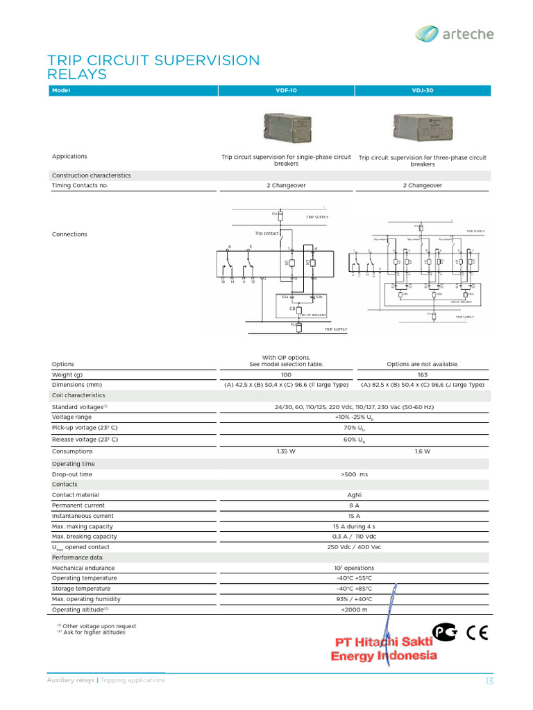 03 TCS VDF-10 | PDF | Alternating Current | Relay