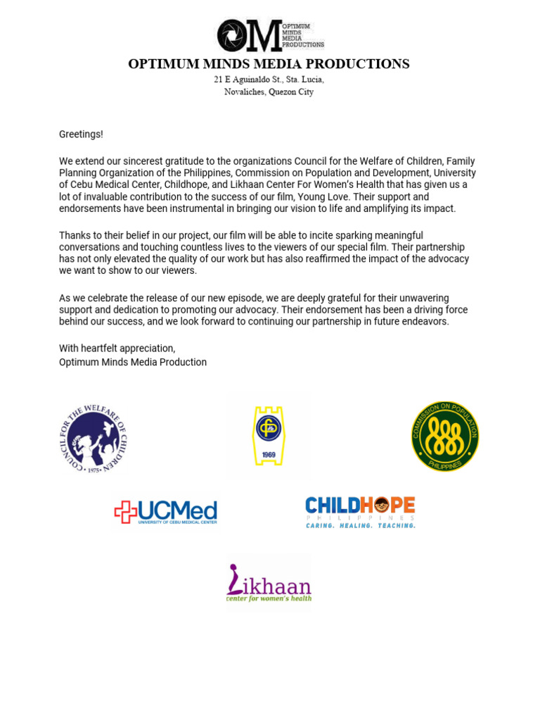 YL Dedication Letter | PDF | Lifestyle