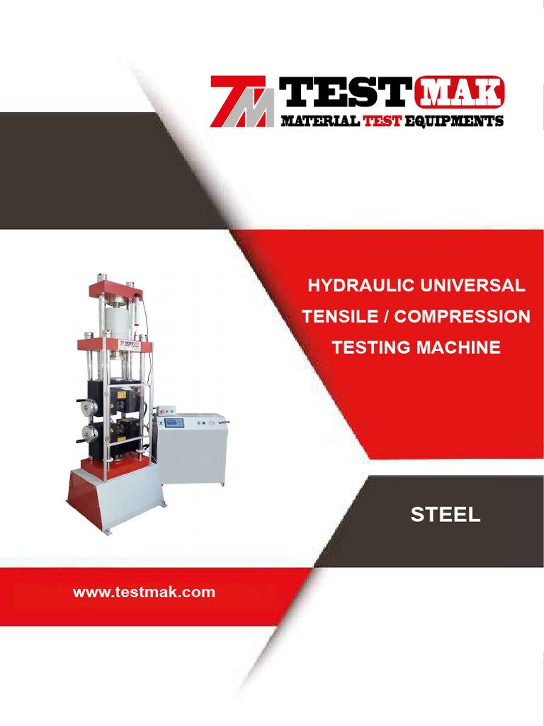 Hydraulic Universal Tensile Testing Machine | PDF | Ultimate Tensile ...