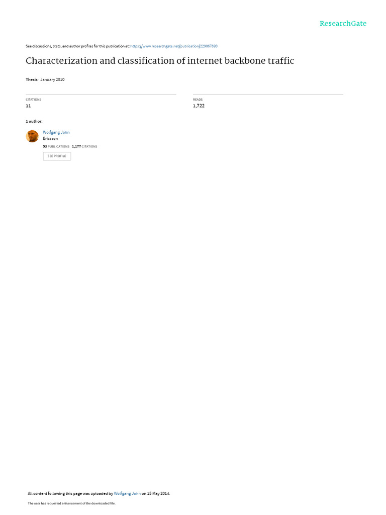 Characterization and Classification of Internet Ba | PDF | Computer ...