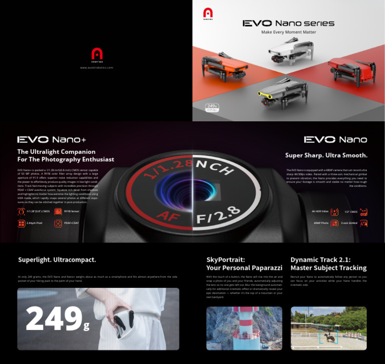 Autel Evo Nano Plus brochure | PDF | Autofocus | Digital Technology