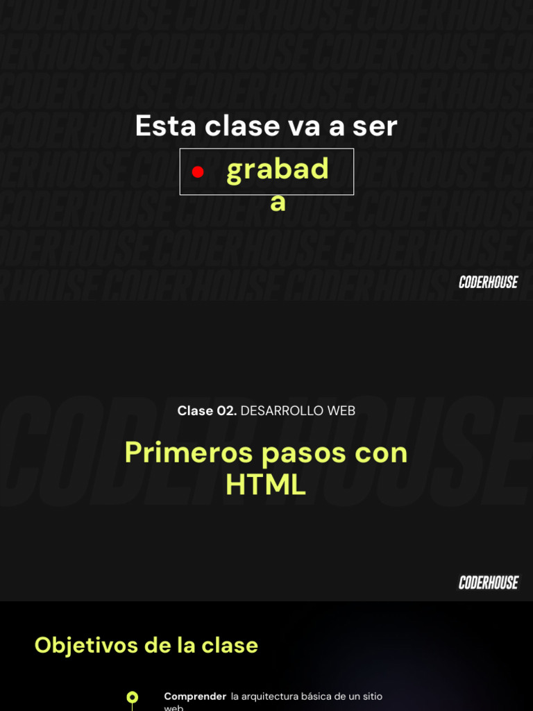 Clase 02 - Primeros Pasos Con HTML | Descargar gratis PDF | HTML ...