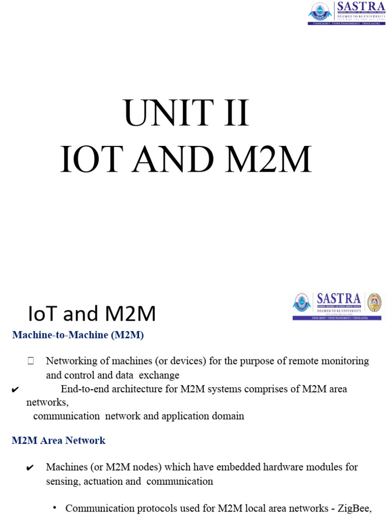 IoT and M2M: Key Concepts and Differences | PDF | Computer Network ...
