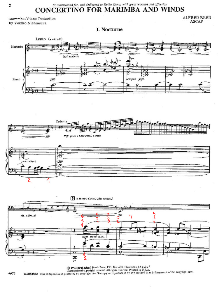 Alfred Reed Duplicate Organized | PDF