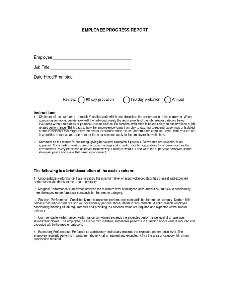 Employee Performance Evaluation | Download Free PDF | Performance Appraisal | Cognition