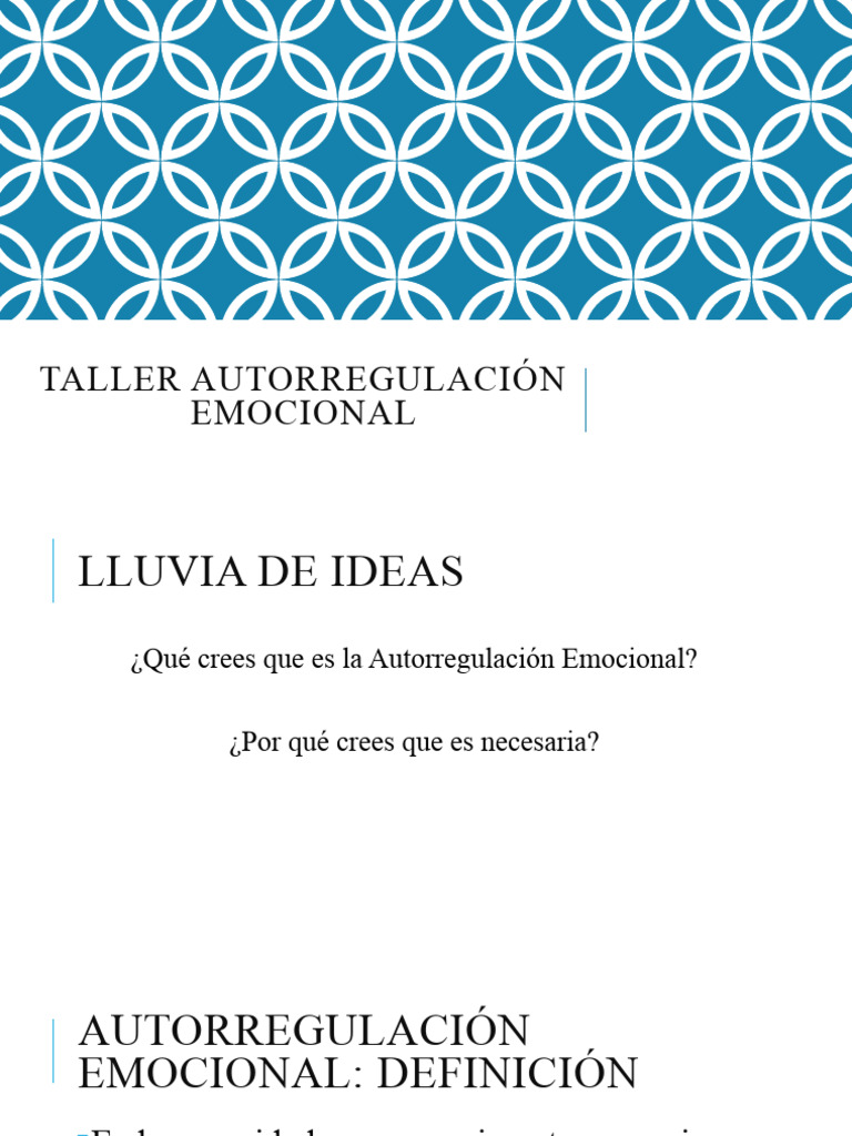 Estrategias de Autorregulación Emocional | PDF | Las emociones ...
