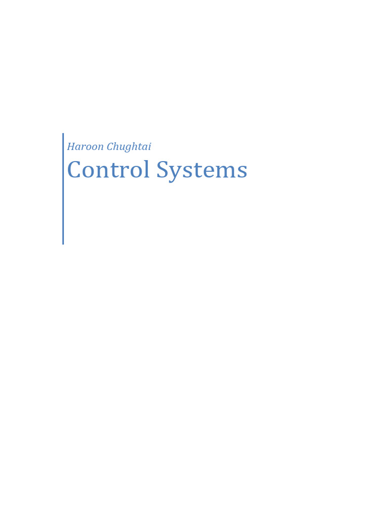 Control Systems Lecture Notes All | PDF | Control Theory | Damping